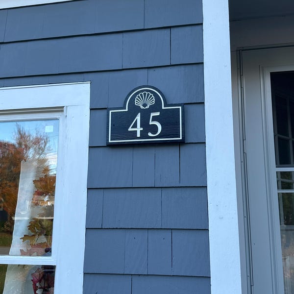 Art Deco Address Sign, Address Sign Outdoor, Custom Address Sign, Art ...