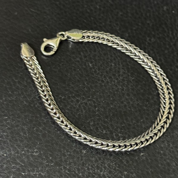 925 Sterling Silver Square King Chain Necklace 6 Mm - Etsy