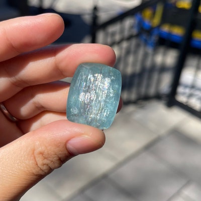 Extremely Rare Natural White Topaz Cat's Eye Cabochon Oval Shape ...