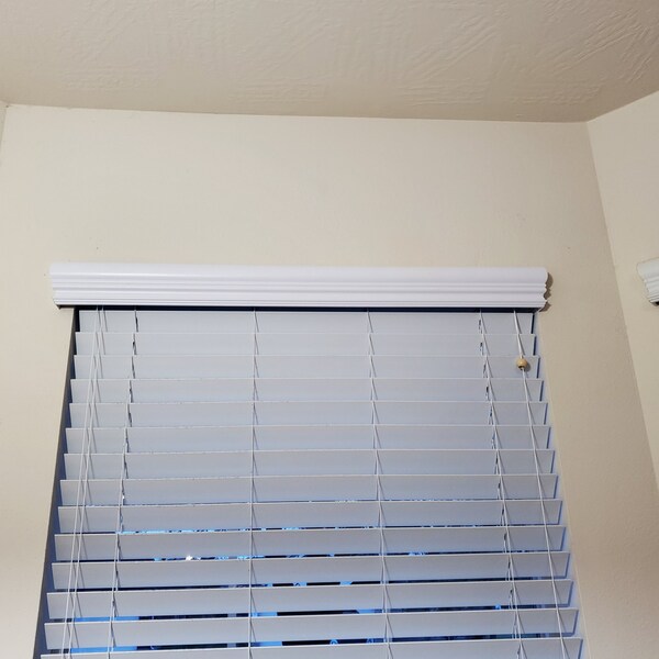Tailorview, 3 1/4"h Faux Wood Crown Valance ONLY FOR Venetian Style ...