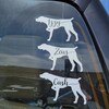 German Shorthaired Pointer Vinyl Decal With Custom Name GSP Decal ...