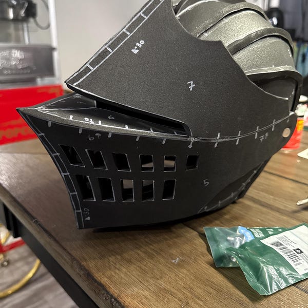 DIY Knight Helmet No2 (2in1) Template for EVA Foam & Crafting Help Book ...