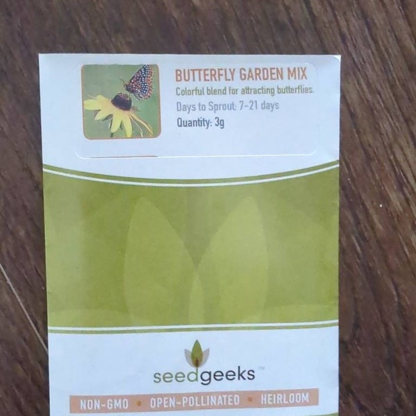 Butterfly Garden Flower Seeds Mix, Pollinator Wildflower Seeds - Etsy