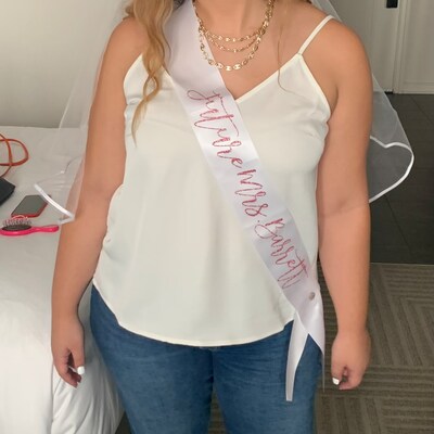Future Mrs. Sash Personalized Bride Sash Bachelorette Bride - Etsy
