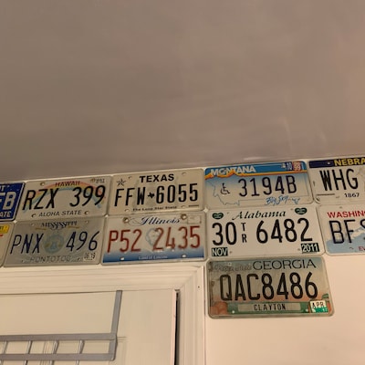 Starter Pack of 10 License Plates From 10 Different States in Craft ...