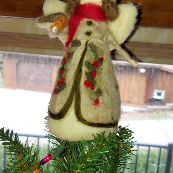 Needle Felt Little Girl Advent Spiral, Waldorf Inspired, Winter Nature ...