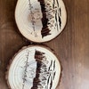 Rustic Tree Coasters Live Edge Bark Wood Coasters Personalized Logo ...