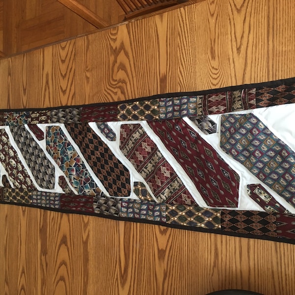 PDF Pattern Rectangular 8 Necktie Quilt Table Topper Runner - Etsy