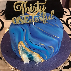 Thirty Onederful Cake Topper, 31st Birthday Cake Topper, Thirty One ...