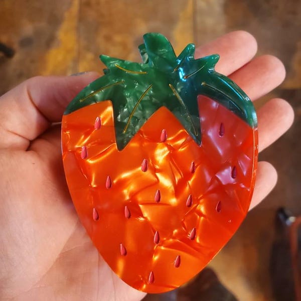 Green Alien Claw Clip // Sci-fi Inspired Cellulose Acetate Hair ...