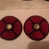 Beaded Red Dress Pin - Etsy Canada