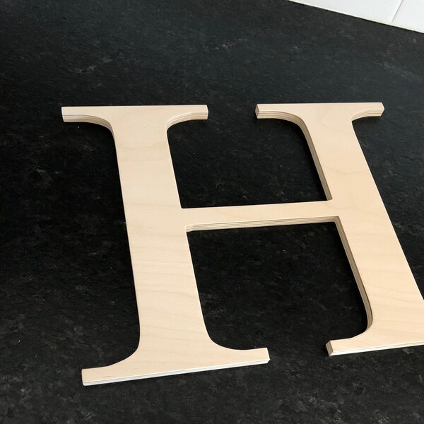 2" - 34" Wooden Letter "h" Kids Room, Nursery, Wedding Decoration, Gift ...