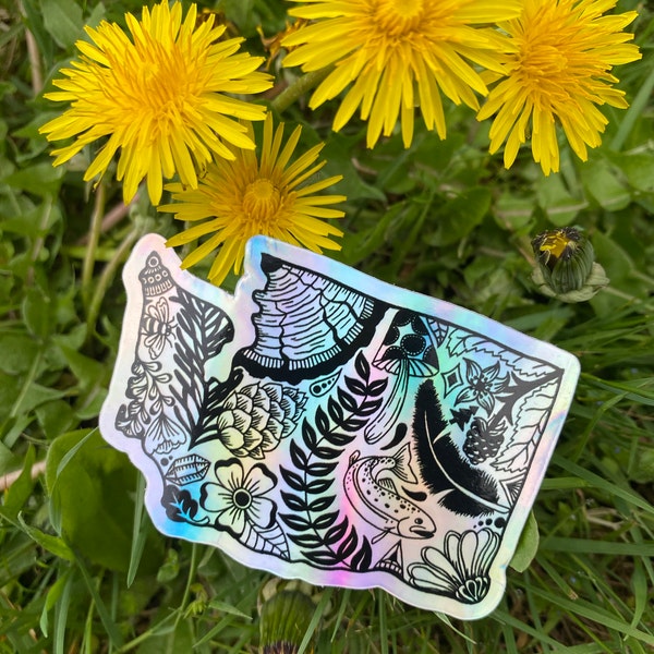 Nature Sticker Set of 4, WA Sticker, Vinyl Sticker, Sticker Gift Set ...
