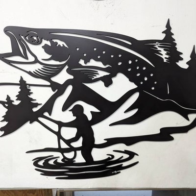 Fishing Svg, Wildlife Scene DXF Files for Plasma, Laser Cutting, Cnc ...