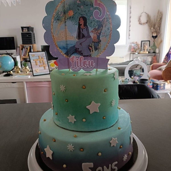 Wish Cake Topper, Wish Centerpiece, Wish Printable Topper, Wish DIGITAL ...