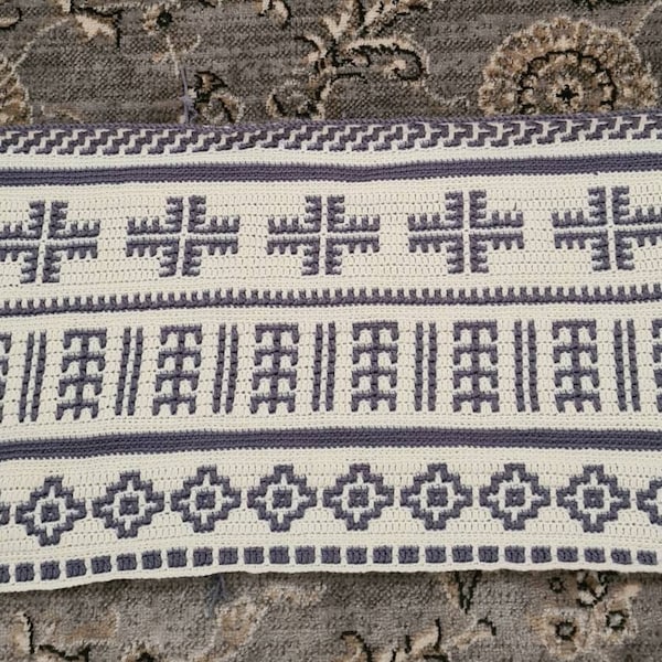 Berber Afghan - Overlay Mosaic Crochet PATTERN - Digital Download in ...
