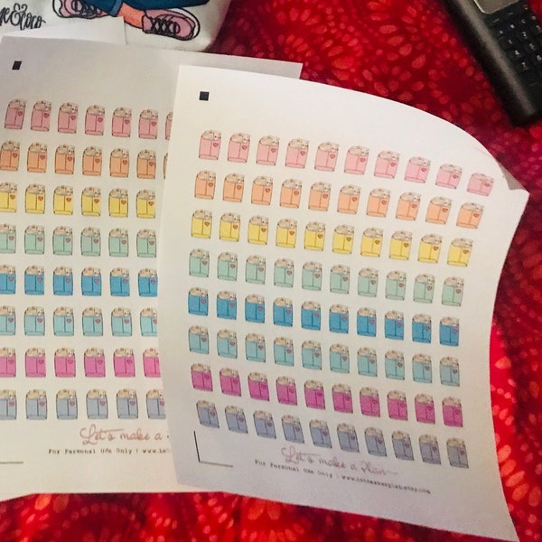 Good Morning, Happy Planner Printable Planner Stickers, Vertical Weekly ...