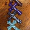 Inspirational Word Cross SVG Cut File, Svg for 3 Inch Cross Key Chain ...