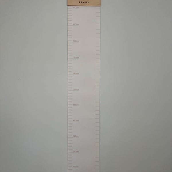 Personalized Family Growth Chart: Canvas Height Ruler, Fabric Growth ...