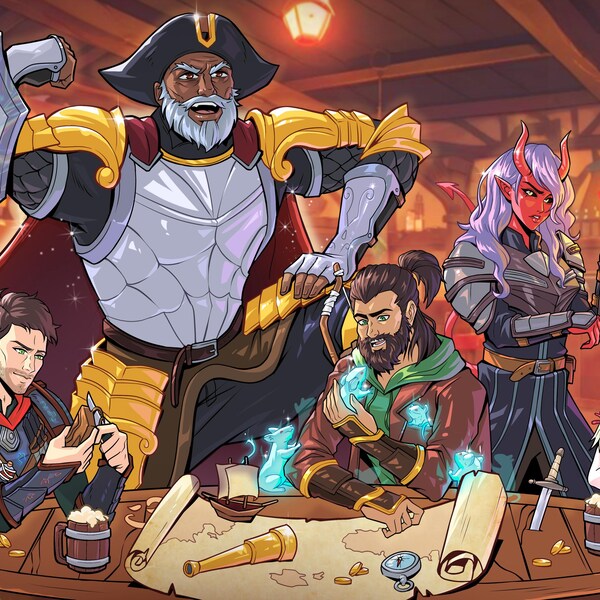 Dnd Commission Art Dnd Character Design Group Commission Art Dungeon ...