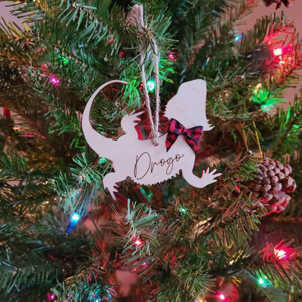 Bearded Dragon Ornament - Personalized - Add Your Pet's Name - Lizard ...