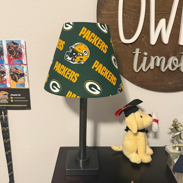 Green Bay Packers Lamp Shade. NFL. Shades Are 9.5" X 5" X 7" Tall - Etsy