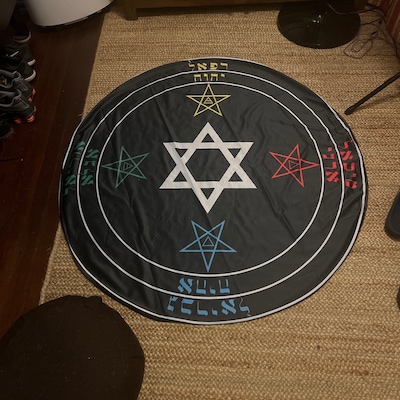 Goetia COMPELTE SET Ritual Circle Cloth Snake OR Lemegeton - Etsy