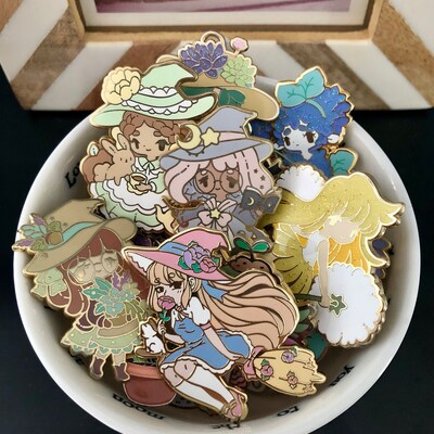 Spring Witch // Cute, Kawaii, Pastel, Flower, Springtime, Cinnitea - Etsy