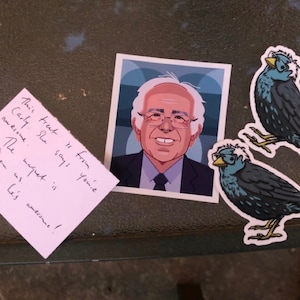 Birdie Sanders Sticker / Vinyl / Laptop Sticker / Small Bumper Sticker ...