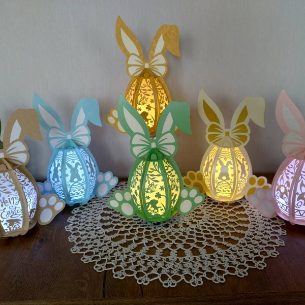 Easter Eggs Lantern Paper Cut File | He is Risen Lantern Easter Lantern ...