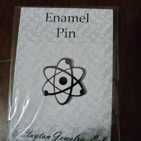 Atomic Symbol Hard Enamel Lapel Pin - Etsy