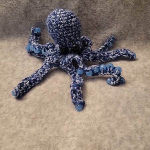 Beaded Fidget Octopus Crochet Pattern | Crochet Fidget Toy | Fidget ...