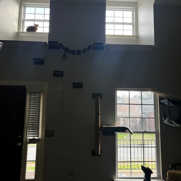Cat Window Perch, Cat Shelves, Cat Wall Furniture Natural Wood, Cat Bed ...