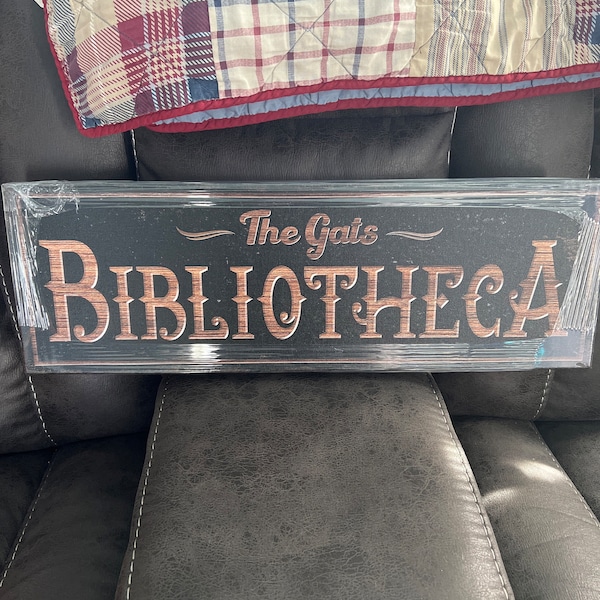 Custom Library Sign Reading Corner Sign Bookshelf Sign Teacher Gift ...