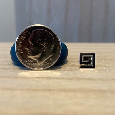 925 Sterling Silver Small Meander Symbol Greek Art - Etsy