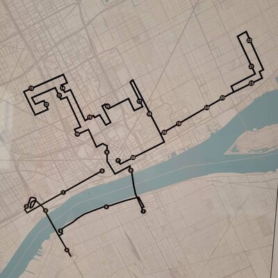 Portland Marathon Course Map Personalized Portland Marathon Route Map ...