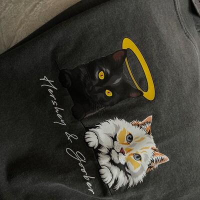 Custom Cat Shirt, Comfort Colors Shirt, Personalized Cat Shirt, Cat ...