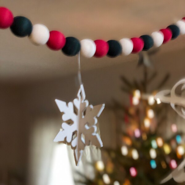 3D Hanging Snowflakes SVG Laser Cut Files for Glowforge -laser Cutter ...