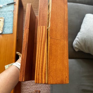 Custom Size Floating Wooden Shelves With Brackets Hardware Included ...