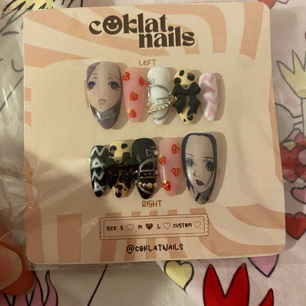 Cry Baby Nails - Cry Baby - Coffin Nails - Nails - Cute Nails - Press ...