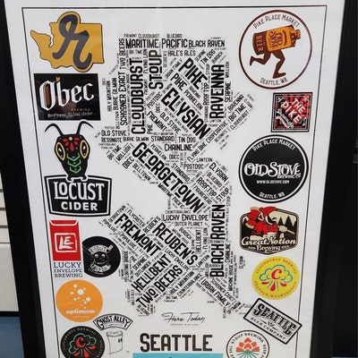 Cincinnati Breweries Map - Etsy