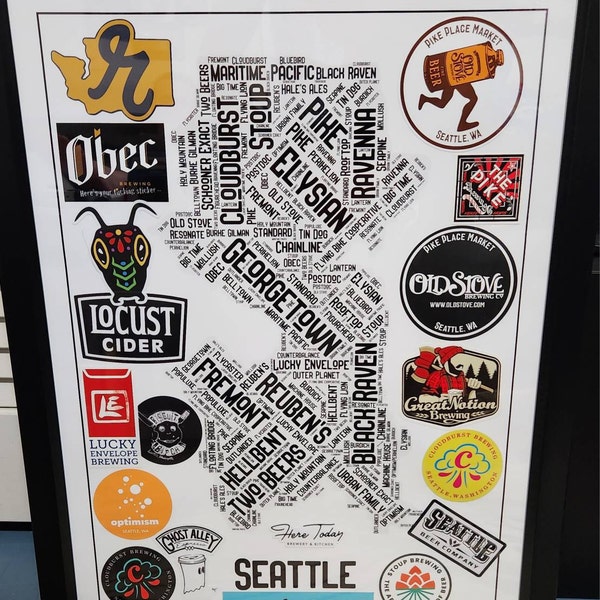 Cincinnati Breweries Map - Etsy