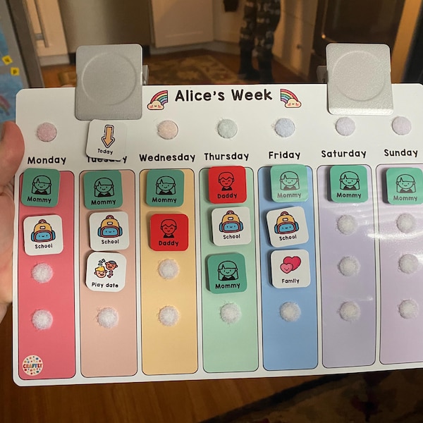 Kids Routine Visual Timetable, Now and Next Board, Morning Tasks for ...