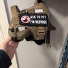 Nervous Dog Patch | Ask to Pet Patch | Dog Vest Patches | Hook Fastener ...