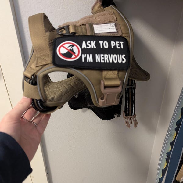 Do Not Pet Patch Do Not Distract Stop Sign Patch With VELCRO® Brand ...