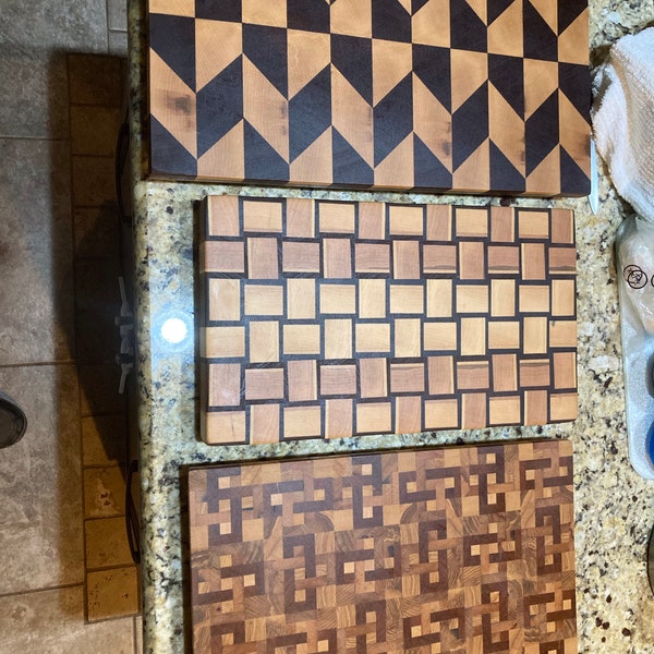 Endgrain Cutting Board, End Grain Cutting Board Designs, Unique 3d ...
