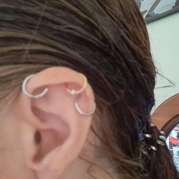 Easy to Use Titanium Piercing Jewelry Insertion Pin, Flat Back Earring ...