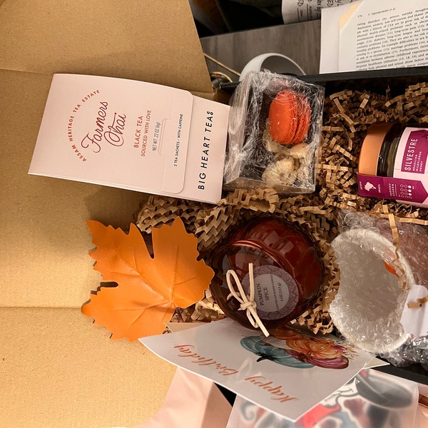 Fall Vibes Hygge Gift Set | Hello Fall Care Package, Fall Gift Basket ...