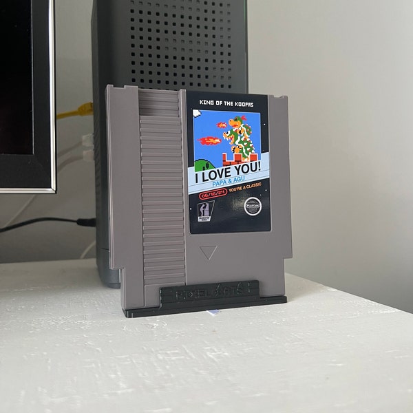 Custom Super Mario Father's Day Card | Real Game Cart - Etsy