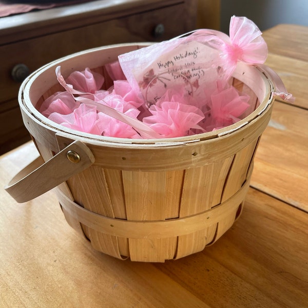 Pink Flower Petal Seed Paper Tags 2.5" Wide by 3.375" Tall Wildflower ...